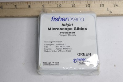 (72-Pk) Fisherbrand InkJet Microscope Slides 22-042-917 | eBay