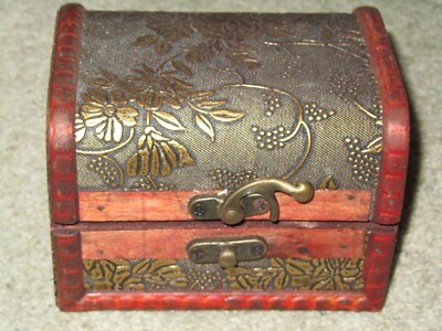 Wooden 'Treasure Chest' Style Dressing Table Box | eBay UK