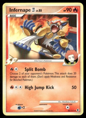 2009 Platinum - Rising Rivals Set Pokemon Card 043 Infernape 4 LP | eBay