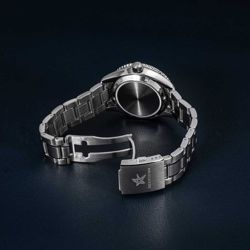 Seestern GMT S456.BE Sapphire Crystal Mechanical Mens NH34 Watch ...