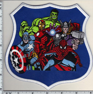 Marvel Comics Super Heroes Police Department Novelty Jacket Patch | eBay