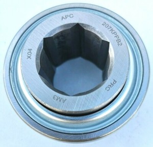Premium 207KPPB2 AG Bearing 1-1/8" Hex Bore with Spherical OD & TRIPLE ...