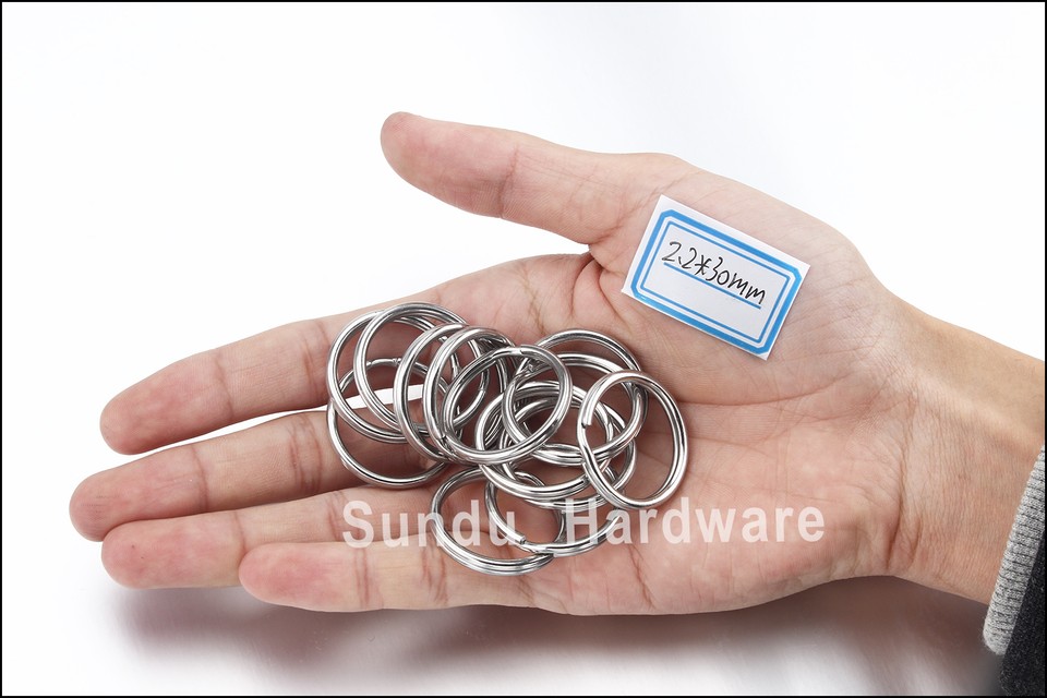 Lot Of 10Pcs To 10000Pcs Stainless Steel Split Rings Key Ring Keyrings ...