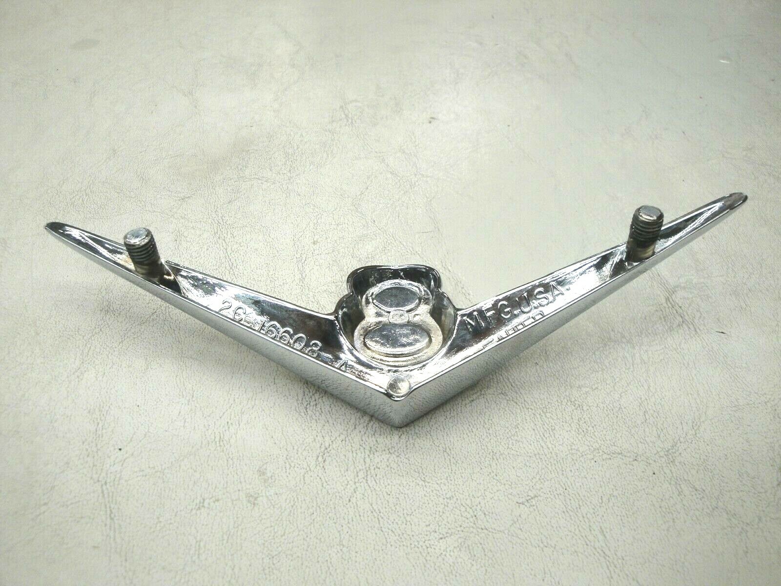 52 1952 FORD TRUCK F1 CHROME V 8 GRILL EMBLEM F 100 NEW* | eBay
