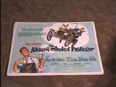 ABSENT MINDED PROFESOR ROLLED 22X28 MOVIE POSTER R74 | eBay