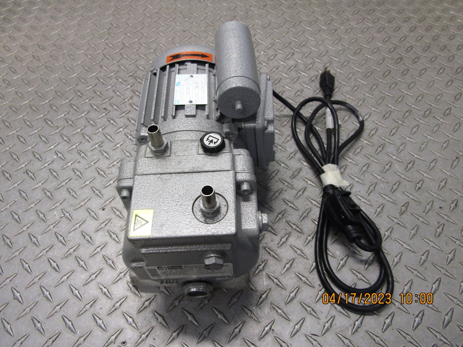 BUSCH RB 0006 C IZO VACUUM PUMP WITH HANNINGEL ELEKTRO-WERKE Motor 540 ...