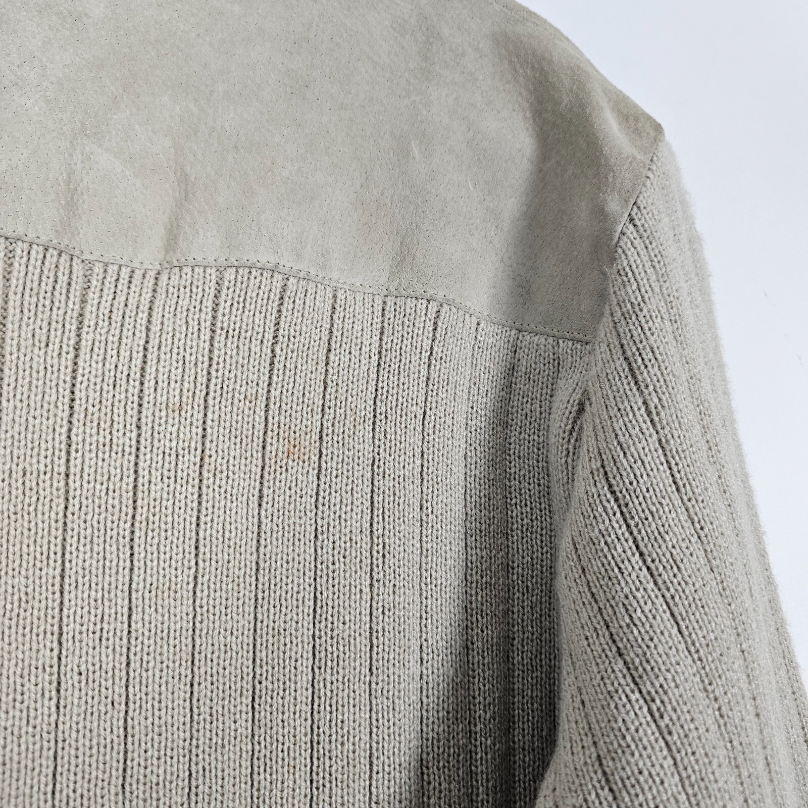 Vintage Peter Et Jon Pig Split Leather Knit Mens XL Long Sleeve Full ...