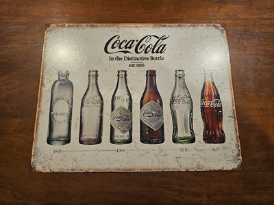 Coca-Cola Tin Sign - Coke - In the Distinctive Bottle - Est. 1886 ...