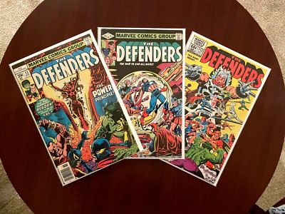 (Lot of 3 Comics) Defenders #53 #106 #113 (Marvel 1977-82) Don Perlin ...