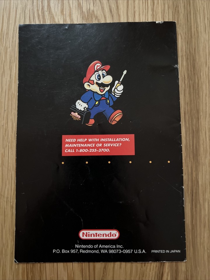 Super Nintendo SNES MOUSE Controller Manual Only | eBay