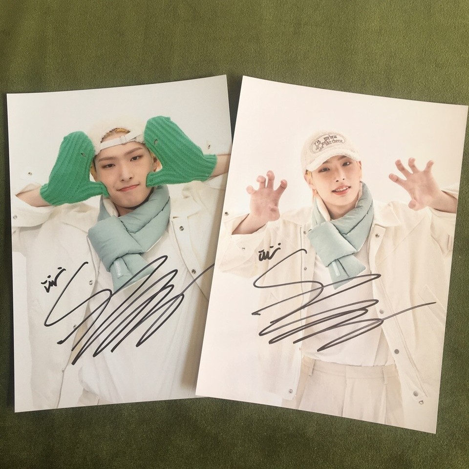 ATEEZ ateez Autographed Group Photo 5*7 K-POP Collection Gifts 2023A | eBay