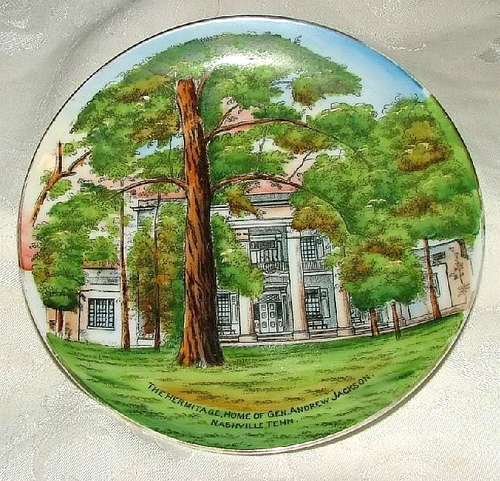 c1900 Souvenir 6" Plate HERMITAGE Andrew Jackson Nashville TN Jonroth ...