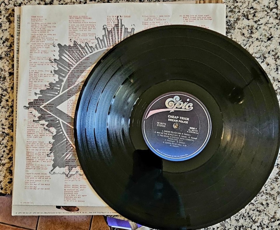 Cheap Trick Dream Police Vintage Vinyl LP 1979 Epic Record FE-35773 G ...