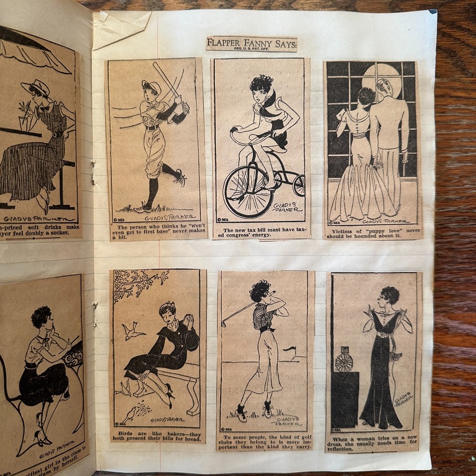Flapper Fanny Says Homemade Scrapbook of 250ish Comic Strips Acceptable ...