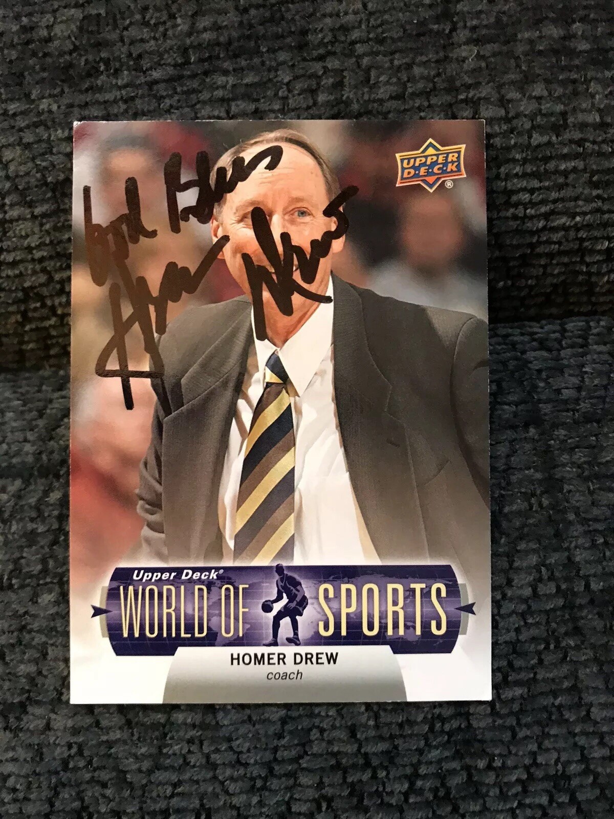 Homer Drew Signed Trading Card Autographed NCAA Basketball Coach | eBay