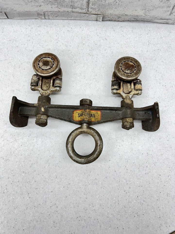 Antique Richard’s Wilcox R.W. Safe-rail Barn Trolley Old Vintage Tools ...