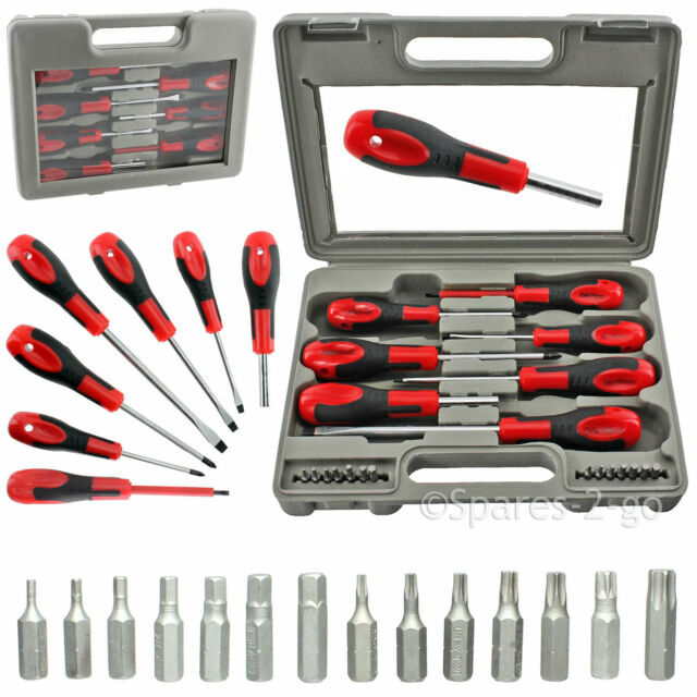 Spares2go 09-SDS-112 Magnetic Tip Screwdriver Multi-Piece Driver Set ...