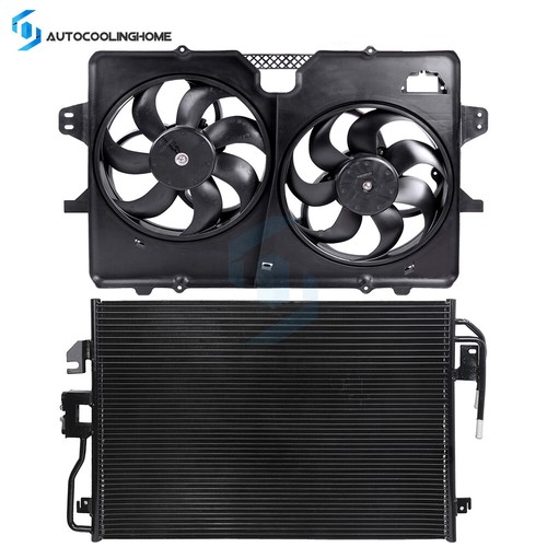 A/C Condenser & Cooling Fan Assembly Kit For 2008 09 10 2011 Mercury ...