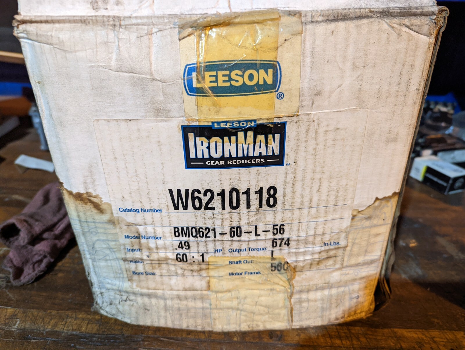 LEESON IRONMAN GEAR REDUCER W6210118 BMQ621-60--L-56 *NIB | eBay