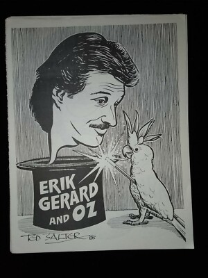 Erik Gerard caricature 1988 The Magic Castle Walls of Fame book by Ted ...