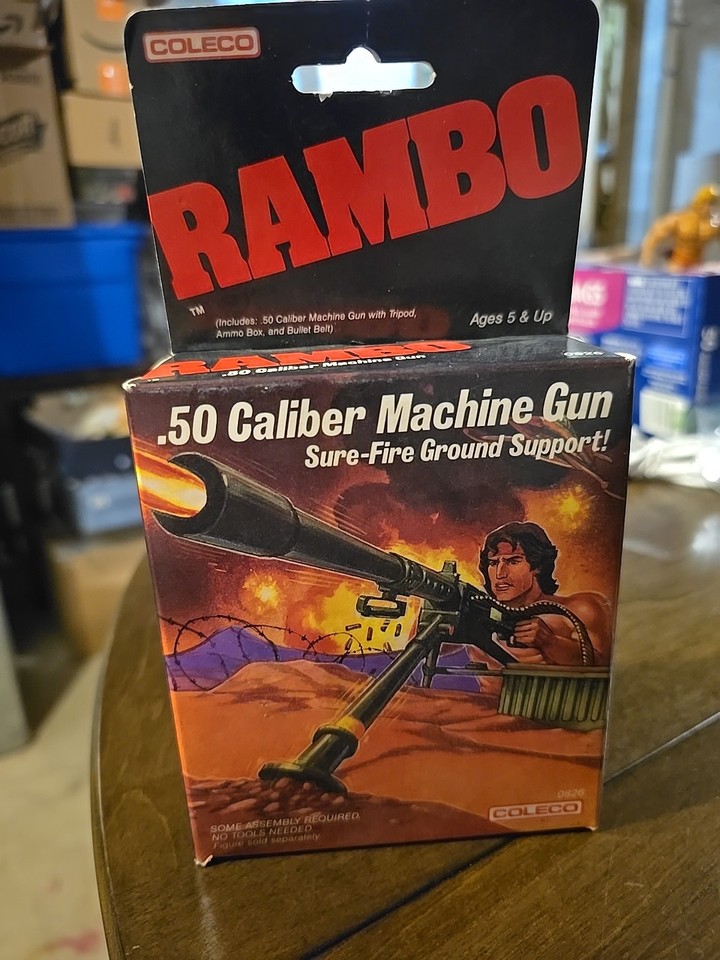 Vintage 1980's 1986 Coleco Toy .50 Caliber Machine Gun Rambo New in ...