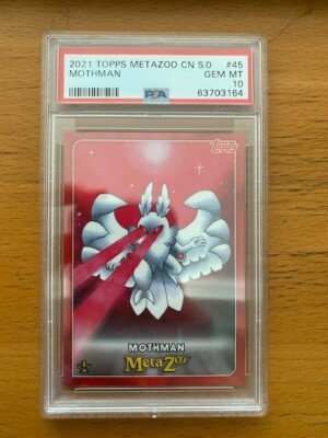 2021 Topps Metazoo MOTHMAN Cryptid Nation Series 0 #45 PSA 10 - Gem ...