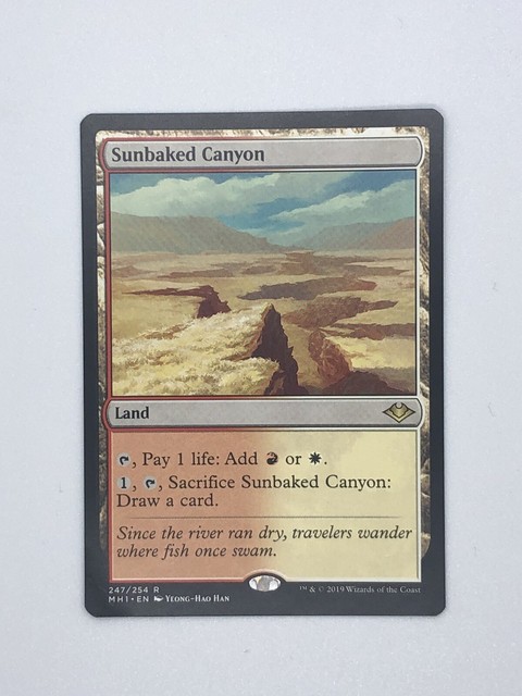 MTG Sunbaked Canyon Modern Horizons 247/254 Regular Rare for sale ...