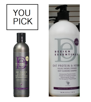 Design Essentials Oat Protein & Henna Deep Cleansing Shampoo - YOU PICK ...