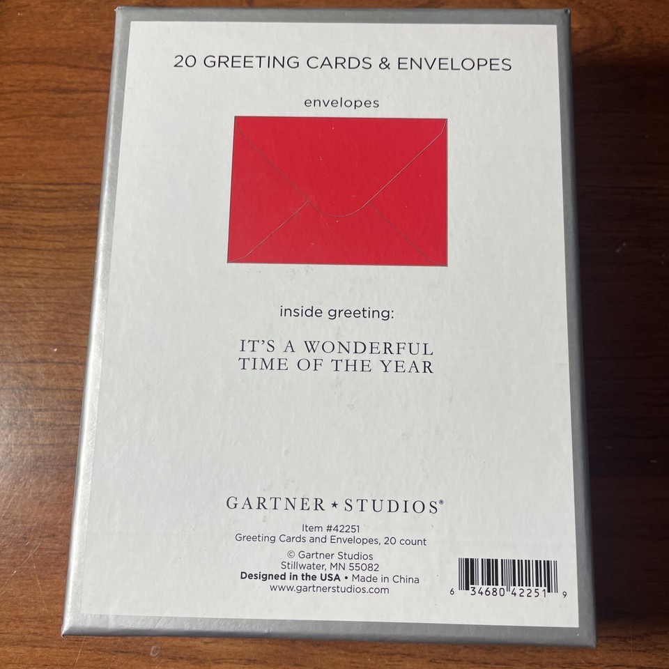 Season's Greetings 20 Greeting Cards & Envelopes - Winter Trees/snow ...