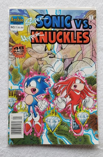 Sonic the Hedgehog Comic ARCHIE Super Sonic vs Hyper Knuckles #1 - NM ...
