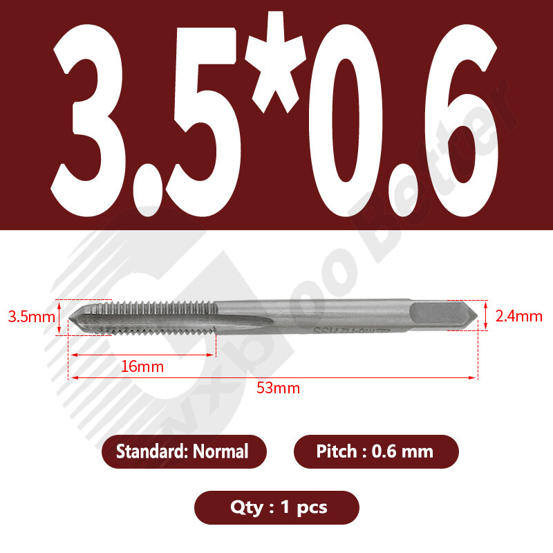 Machine Taps M1 ~ M24 Metric/Imperial Measuring System Manual Tapping ...