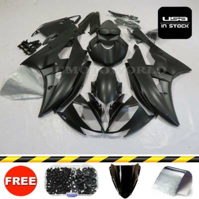 Fit for Yamaha YZF R6 2006 2007 Matte Black Fairing Injection Bodywork ...