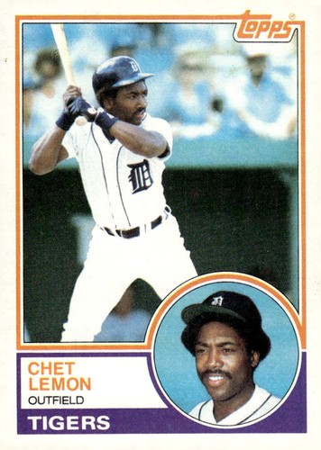 1983 Topps #727 Chet Lemon - Detroit Tigers | eBay