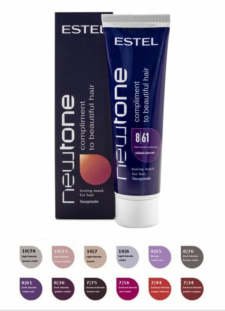 ESTEL NEWTONE Mask Color Toning Mask for Colored Hair Revitalizing ...