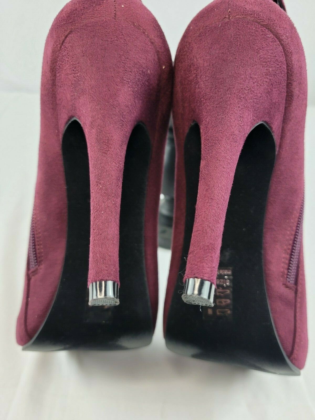 Just Fab Colette Berry Red Platform Suede Shoe Boots Size 10 | eBay