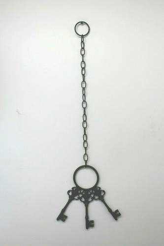 Vintage Cast Iron Key Ring Decoration 37" L | eBay