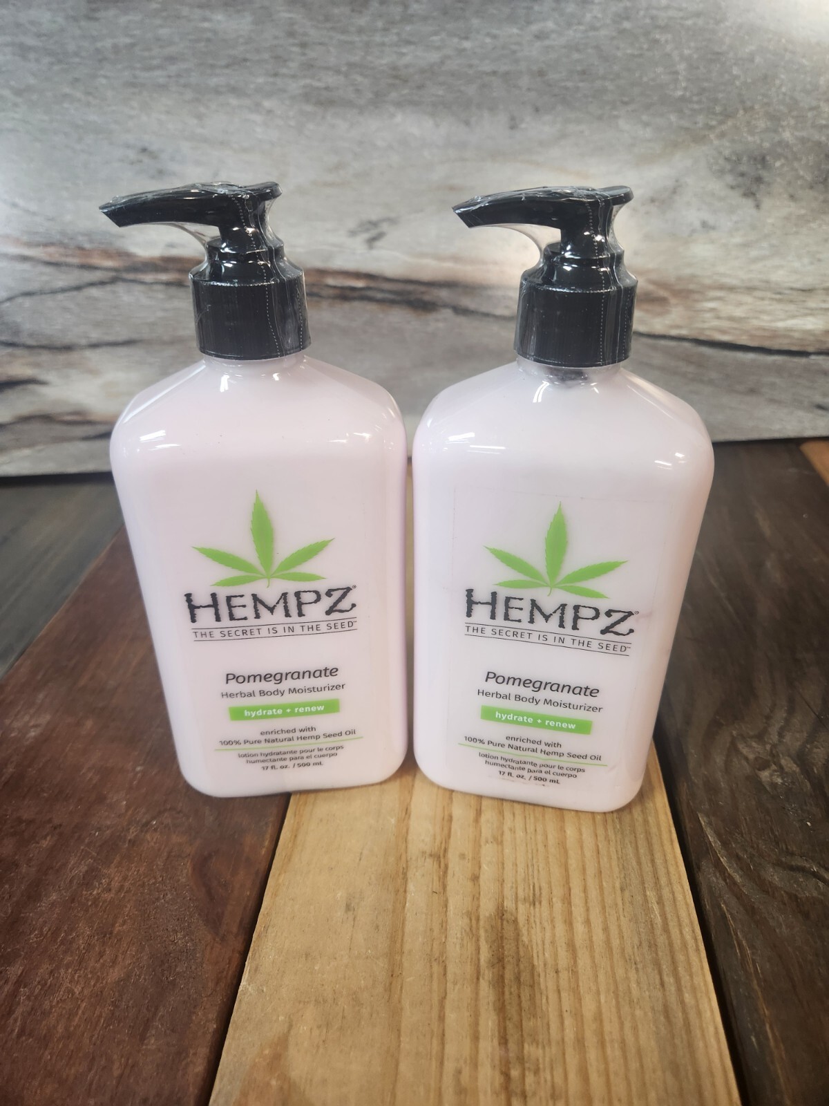 2PK Hempz Pomegranate Herbal Body Moisturizer Lotion 17oz NEW | eBay
