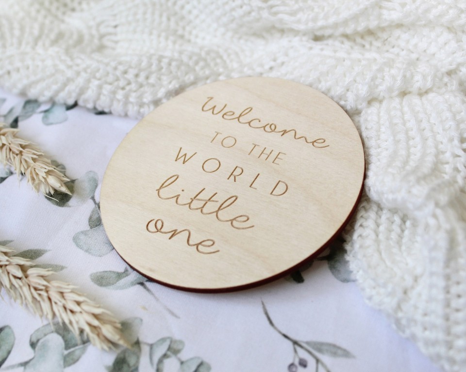Baby Arrival Sign | Welcome to the World | Hello World My Name Is l ...