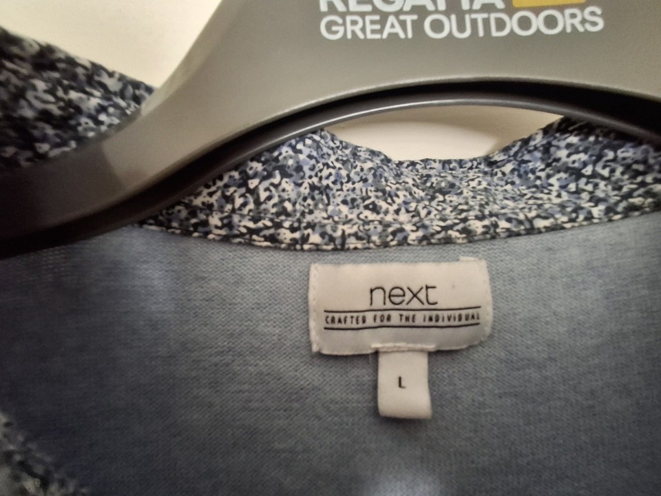 Blue Pattern Collar Short Sleeve Polo Shirt | eBay UK