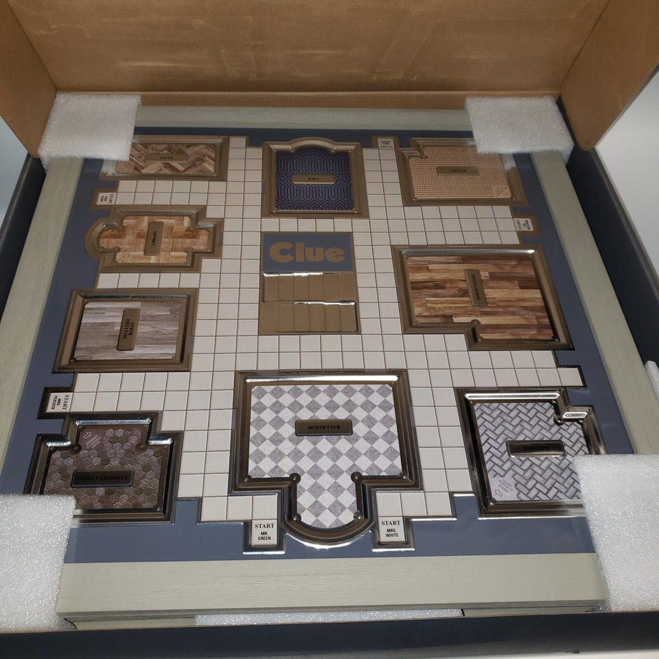 NEW Pottery Barn Wooden Clue Board Game Deluxe Edition MSRP $399! | eBay