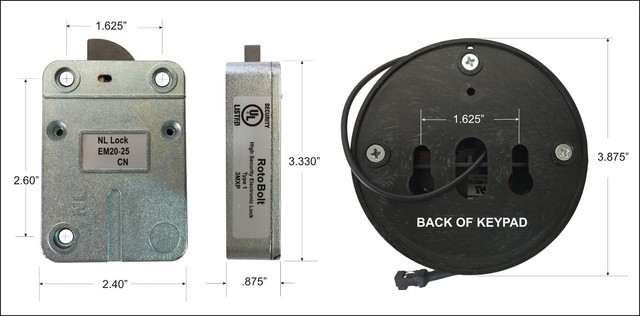 Electronic Digital Keypad Lock for Safes Replaces Lagard Basic UL ...