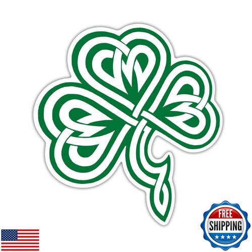 Celtic Knot Clover Shamrock Vinyl Decal Sticker – Irish Pride Car ...