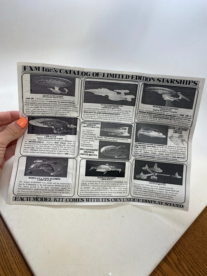 Star Trek Excelsior Class Starship 1/2500 Scale Solid Resin Model Kit ...