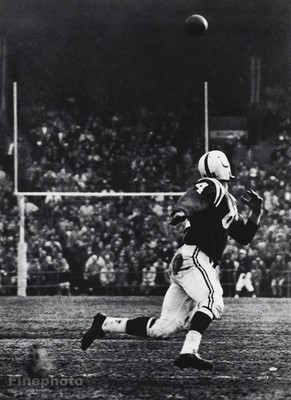 1950s Vintage NFL FOOTBALL Baltimore Colts JIM MUTSCHELLER Photo Art ...