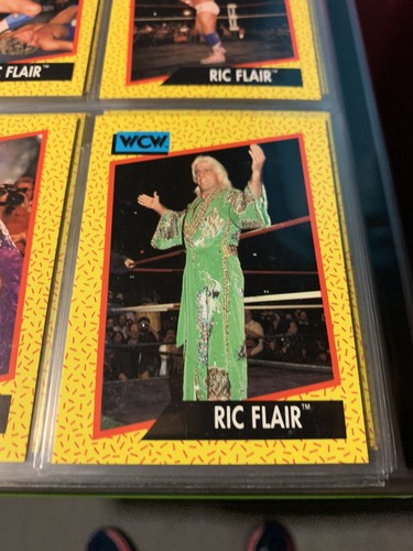 Lot of 4 Ric Flair WCW wrestling cards. 16 time World Champion. | eBay