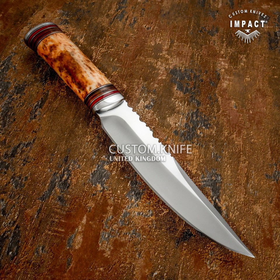 1-OF-A-KIND IMPACT CUTLERY CUSTOM D2 TOOL STEEL HUNTING BOWIE KNIFE EDC ...
