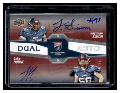 JAYMIAN SIMON LUKE HORNE 2018 UPPER DECK USA AUTOGRAPH /25 AUTO | eBay