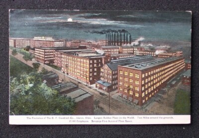 1910s B. F. Goodrich Co Factories Rubber Plant Akron OH Summit Co ...