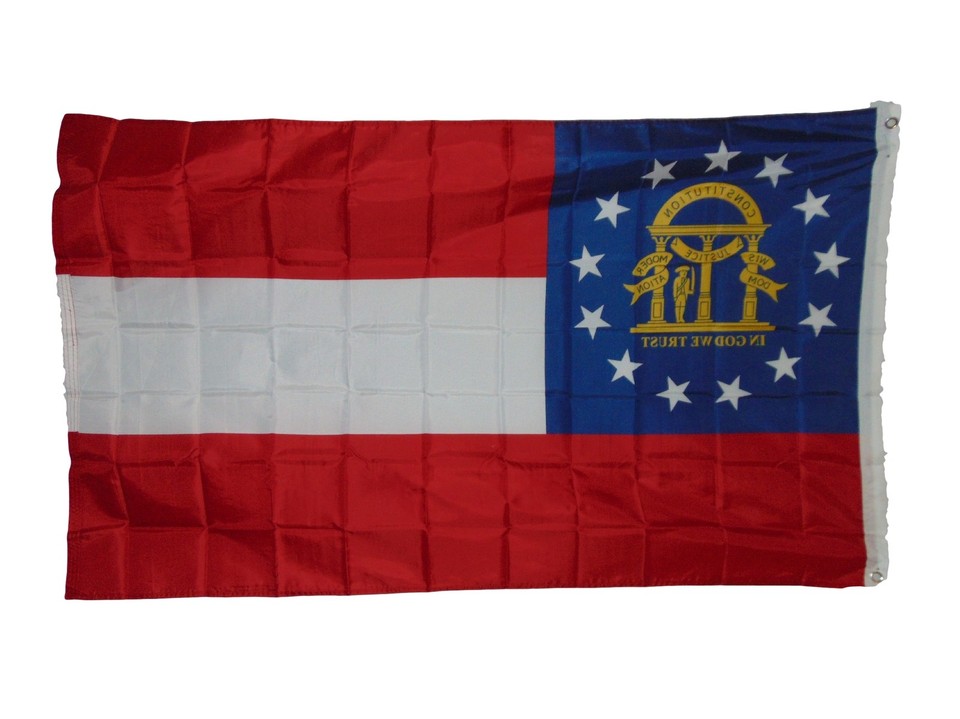 Georgia State Flag 3x5 3 X 5 Feet Polyester New United States | eBay