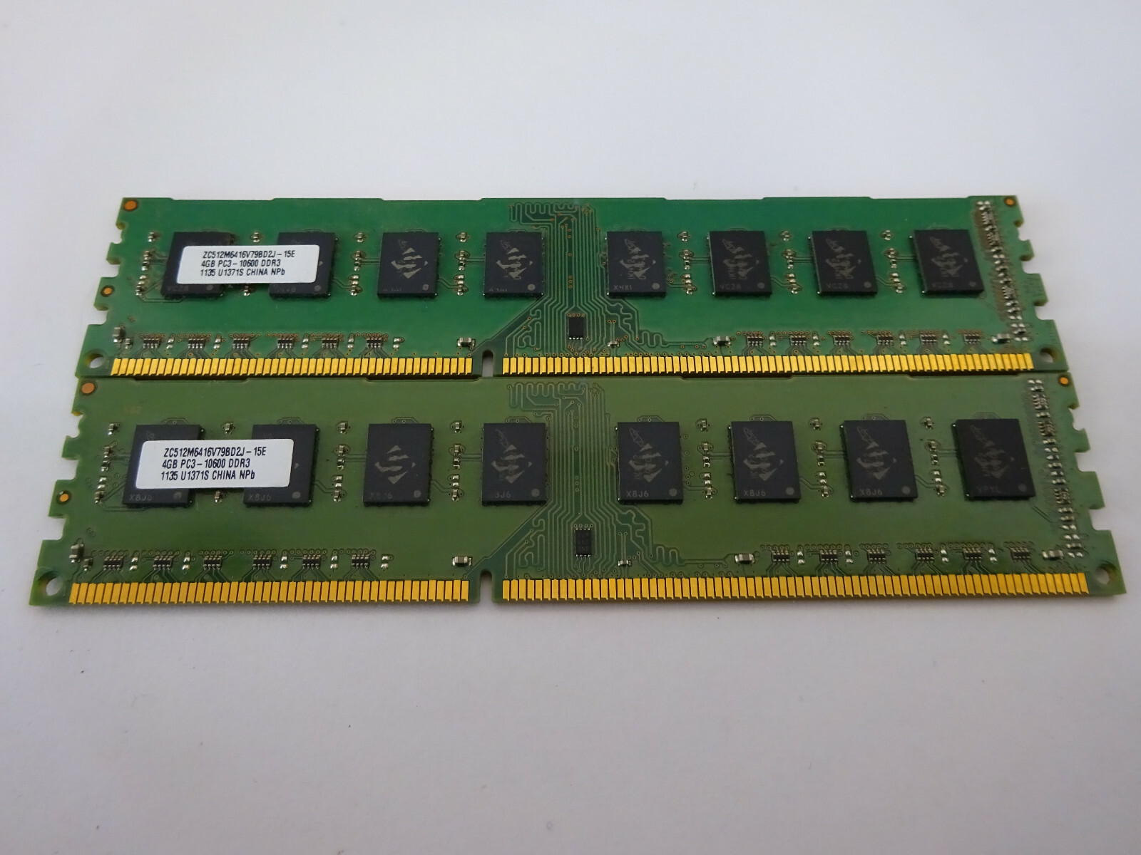 SpecTek RAM SET 8GB (2x4GB ZC512M6416V79BD2J-15E DDR3 PC3-10600) #R127 ...